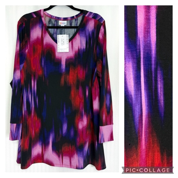 LuLaRoe | Tops | Nwt Lularoe Elizabeth Long Sleeve Tunic Xl | Poshmark